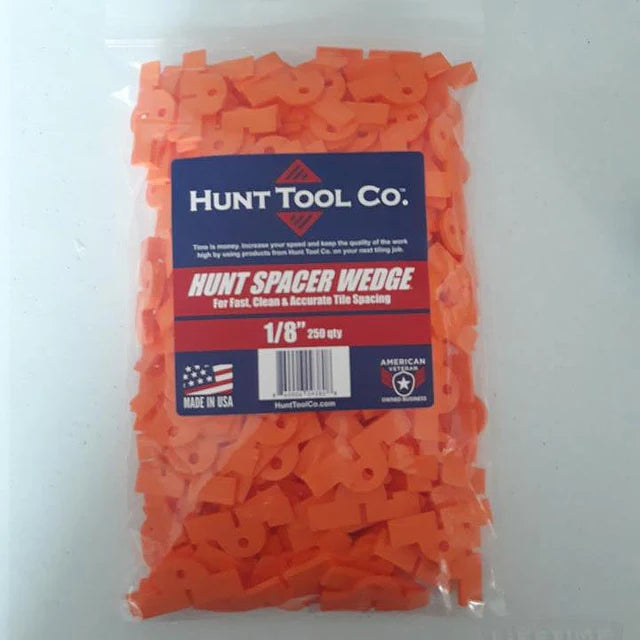 Hunt Tool Co Spacer Wedge 1/8" 250pc - Pacific Foam Custom Shower Pans