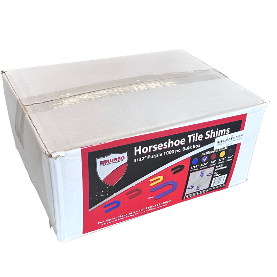 RUSSO 3/32" Purple Horseshoe Spacer 1000pc - Pacific Foam Custom Shower ...