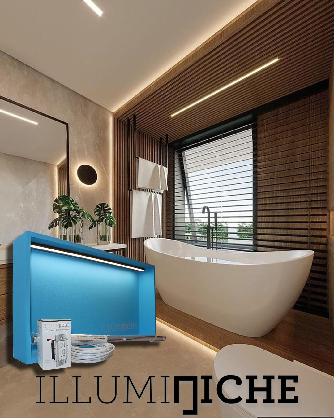 Illuminiche® LED Shower Niche Lighting Kits | Pacific Foam